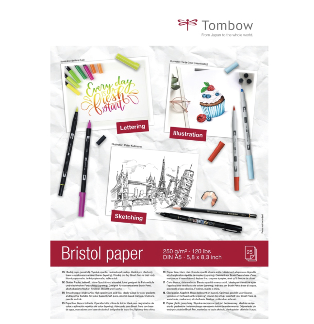 Tombow Bristol Paper, 250 gr A4 - LUSH DIVE AS